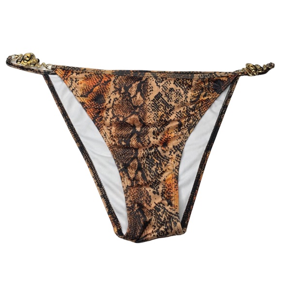 PrettyLittleThing | Swim | Pretty Little Thing Snakeskin Bikini Bottom ...